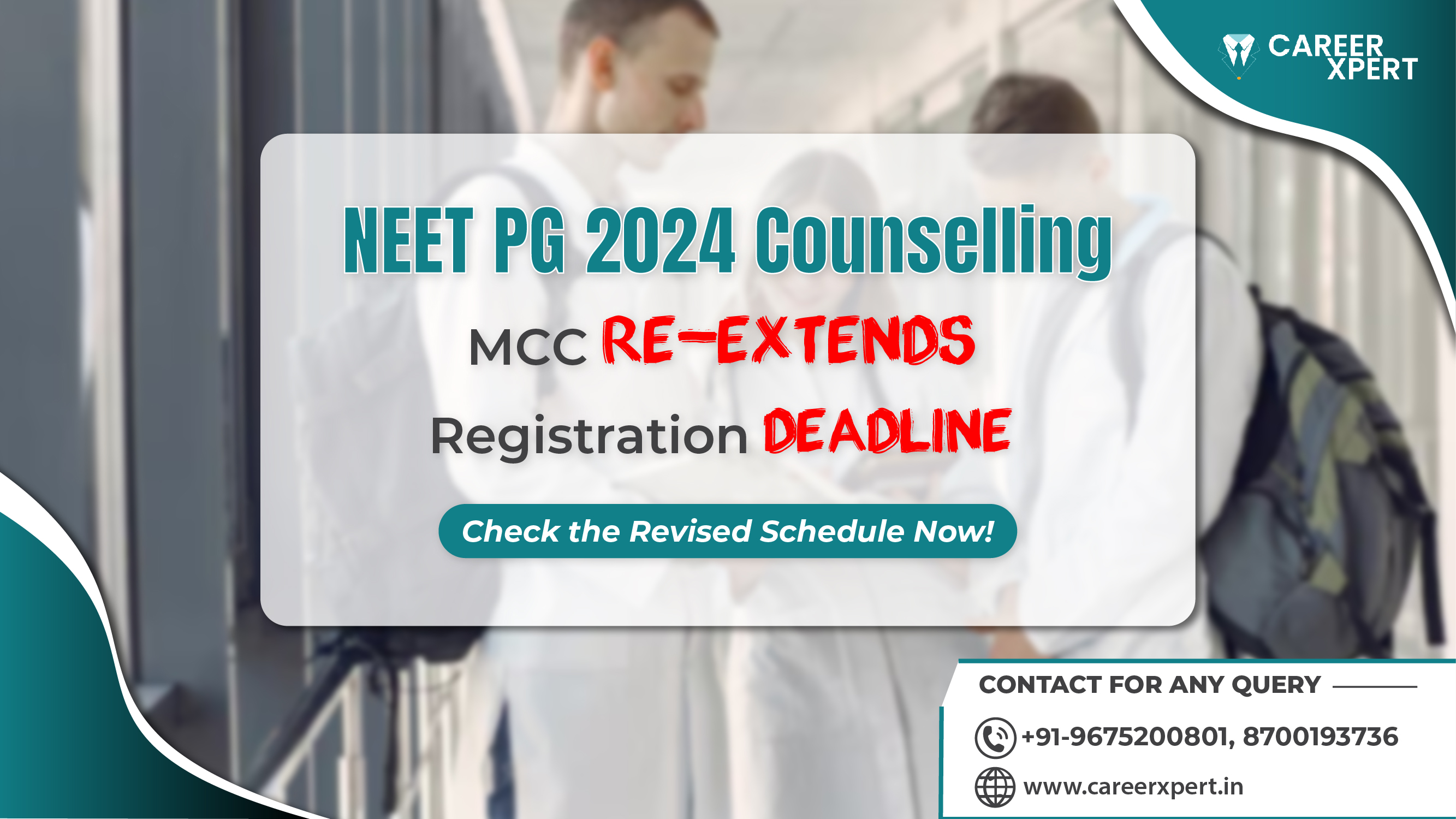 NEET PG 2024 Counselling: MCC Re extended Registration Deadline Check ...