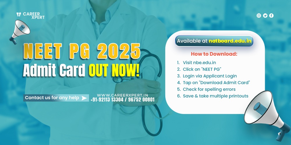 NEET PG 2025 Admit Card Released: Complete Guide to Access Your Hall ...